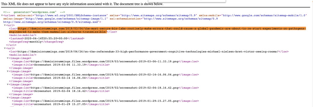 How Wayback Machine and a sitemap file was used to factcheck Dominic ...